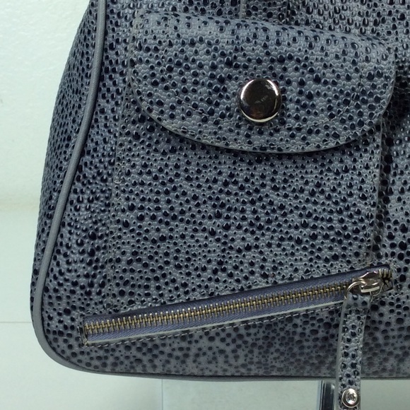 Charlie Lapson | Bags | Charlie Lapson Handbag Purse Satchel Blue Gray ...